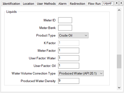 SCADAPack Modbus Realflo Driver Guide - Liquids Properties Liquid Flow Run (Configure Liquid ...